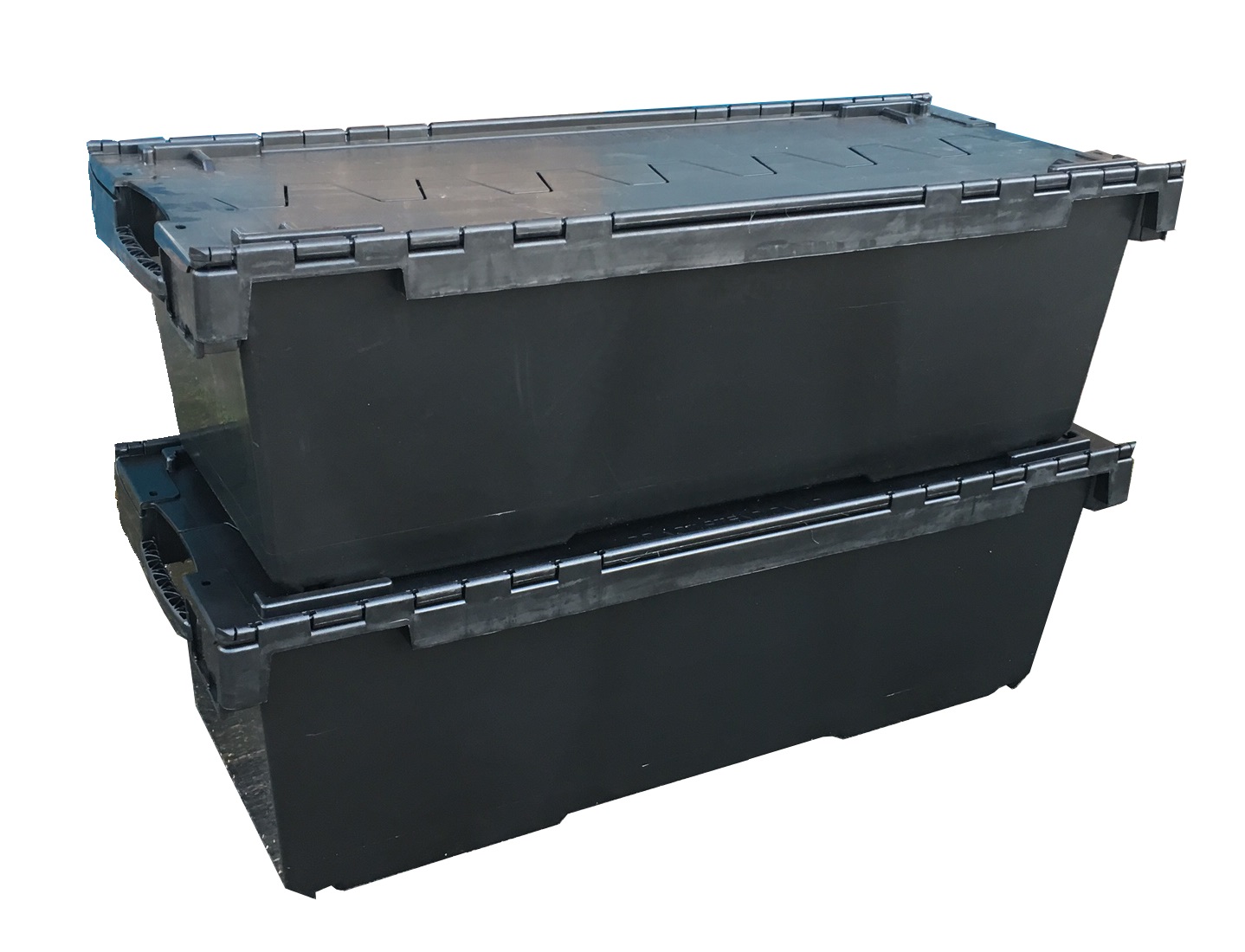 130 Ltr XL Stack/Nest Attached Lid Container | Solent Plastics