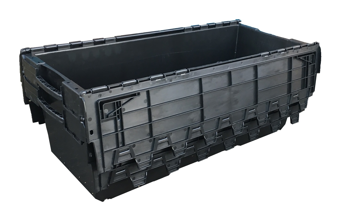 130 Ltr XL Stack/Nest Attached Lid Container | Solent Plastics