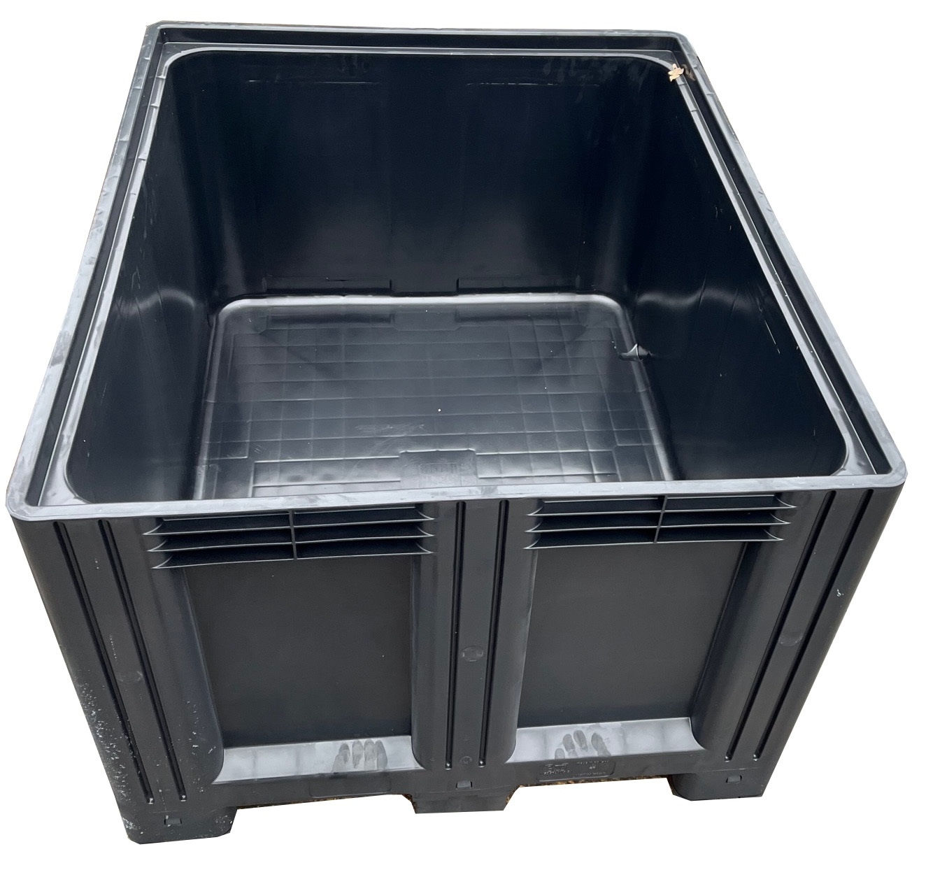 615 Litre Black Recycled Material Standard Size Pallet Box / Bulk ...