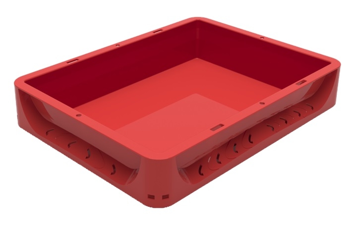 7 Litre Euronorm Colour Stacking Container Pizza Dough Tray | Solent ...