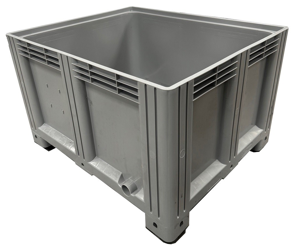 615 Litre Virgin Material Standard Size Pallet Box / Bulk Storage ...