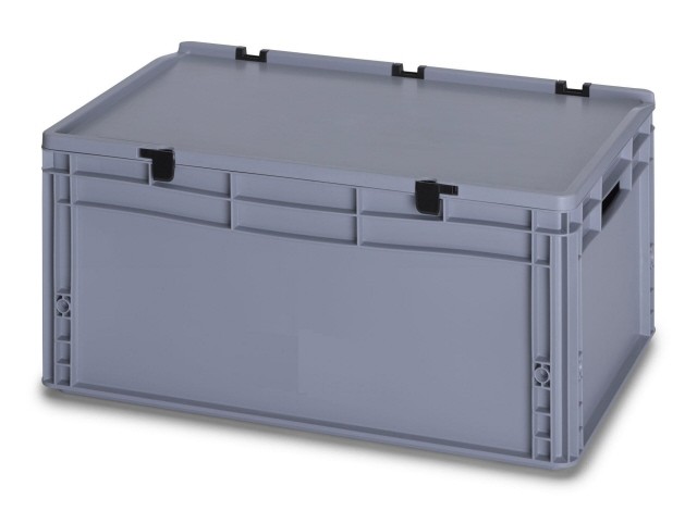 56 Ltr Lidded European Standard Plastic Container | Solent Plastics