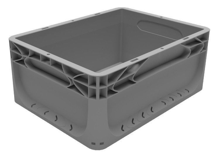 15 Litre Recycled Euro Plastic Stacking Container | Solent Plastics