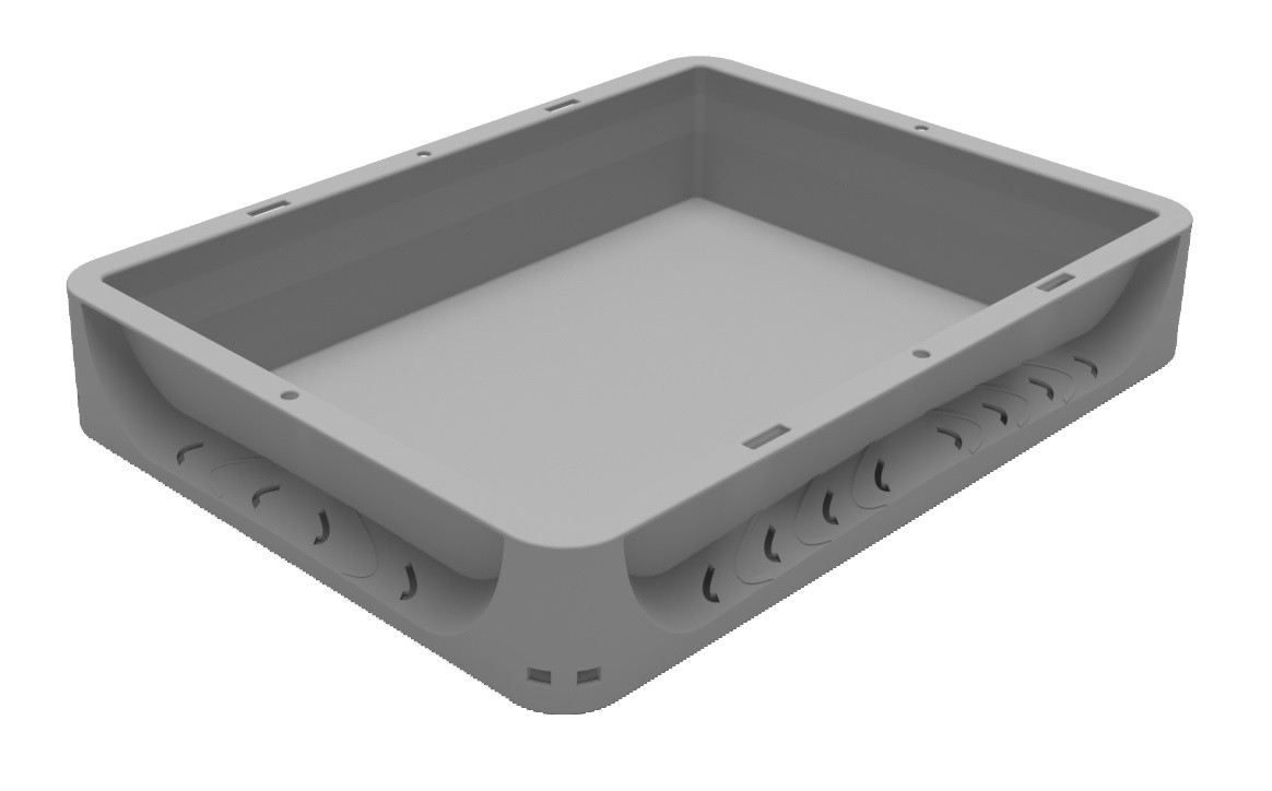 7 Litre Euronorm Clear Stacking Container Pizza Dough Tray | Solent ...