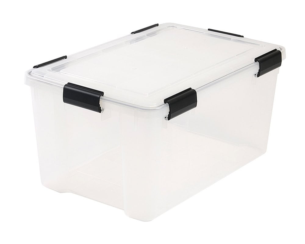70 Ltr XL Iris Airtight Clear Plastic Storage Box | Solent Plastics