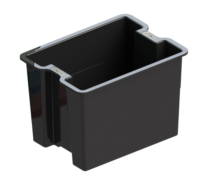 55 Litre Recycled Euro Plastic Stacking Container | Solent Plastics