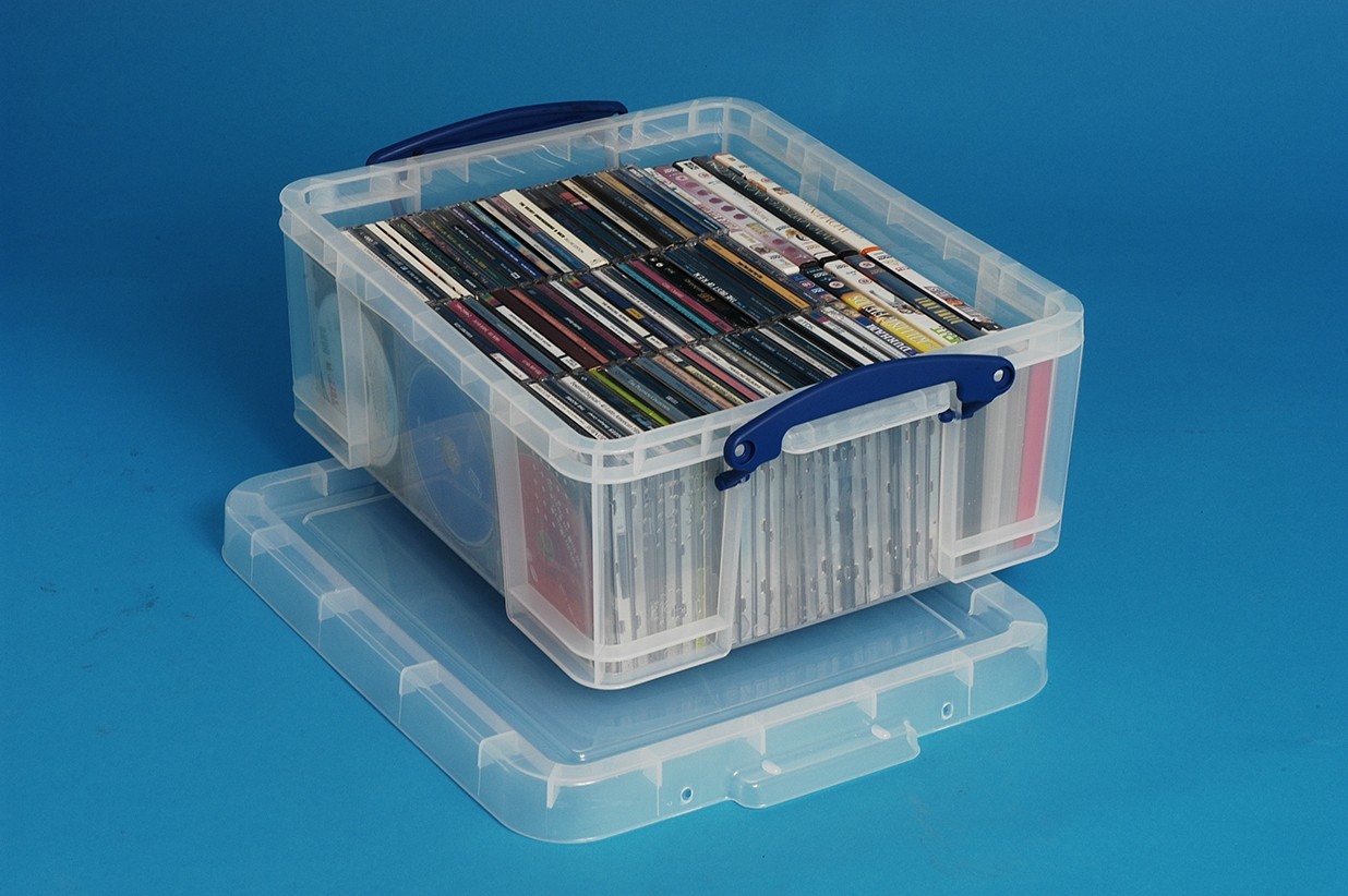 21 Ltr Clear Really Useful Plastic Storage Box | Solent Plastics