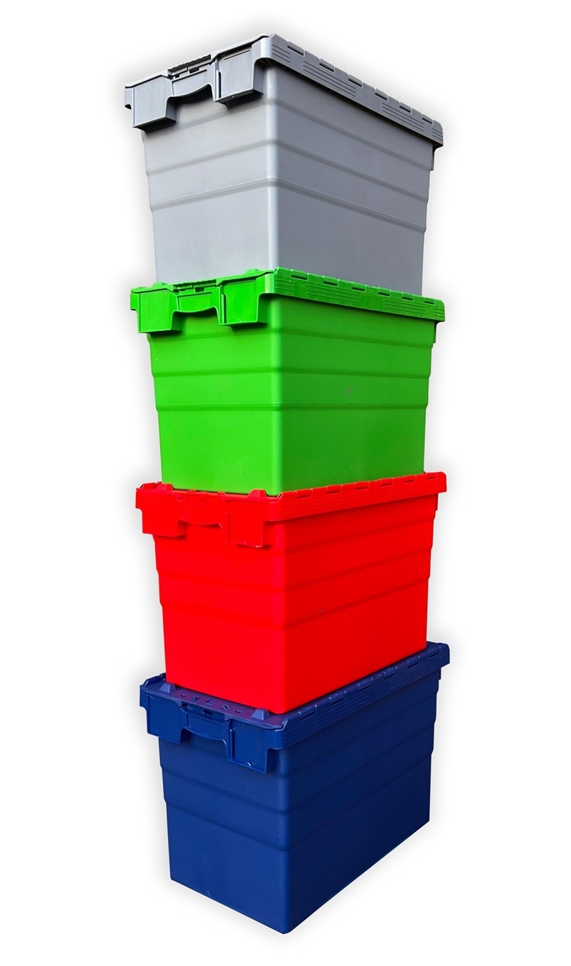 Grey Storage Boxes With Lids | Solent Plastics