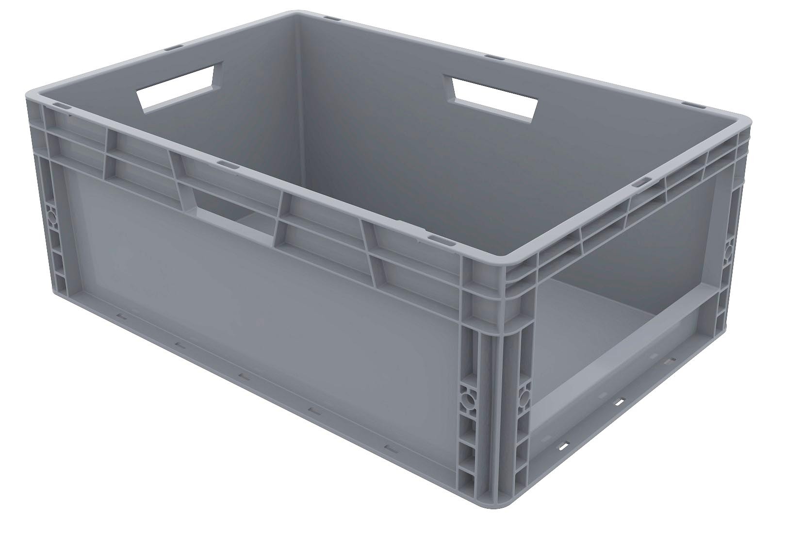 65 Litre Recycled Open Fronted Euro Plastic Stacking Picking Container ...