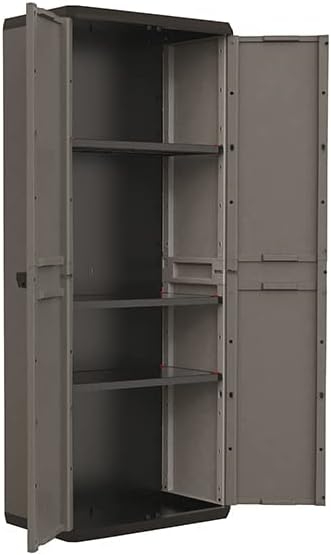 PIU Lightweight Tall Outside Garden Storage Cabinet | Solent Plastics