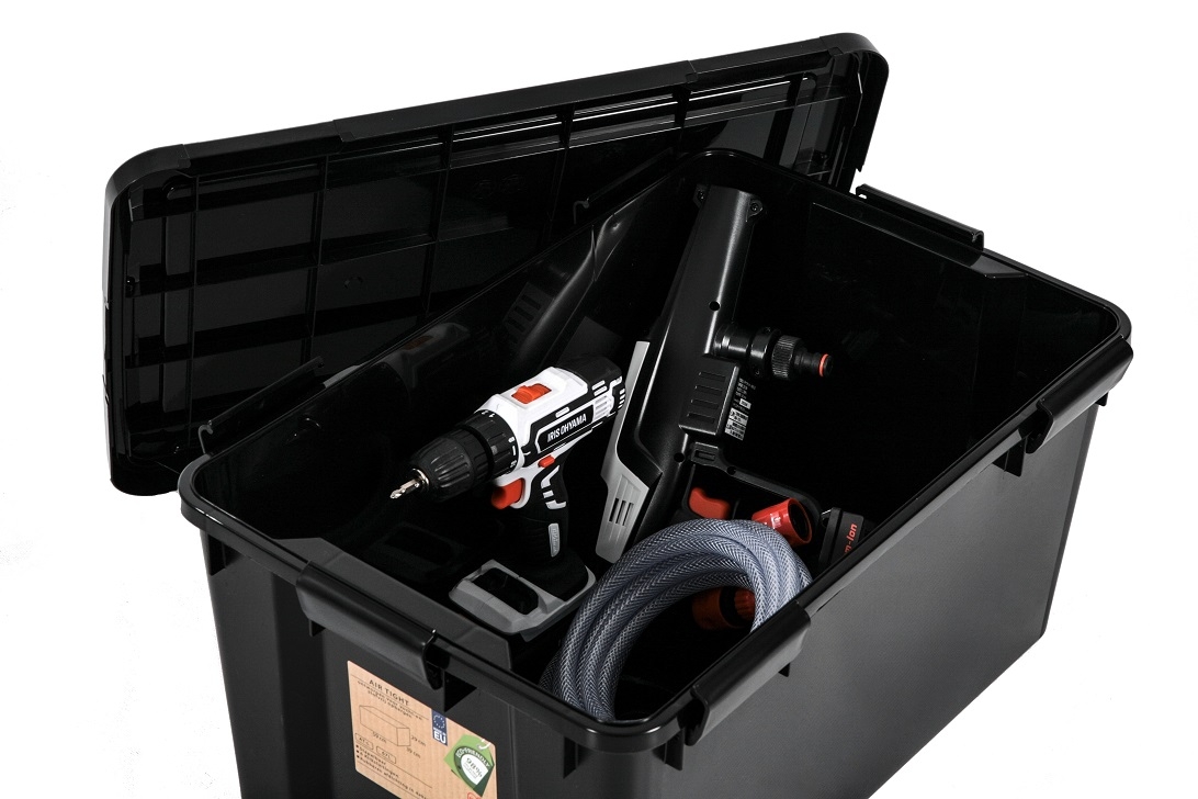 20L Small Weathertight/Airtight Plastic Storage Box Black | Solent Plastics