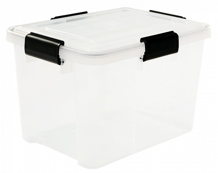 20L Small Weather/Airtight Clear Plastic Storage Box | Solent Plastics